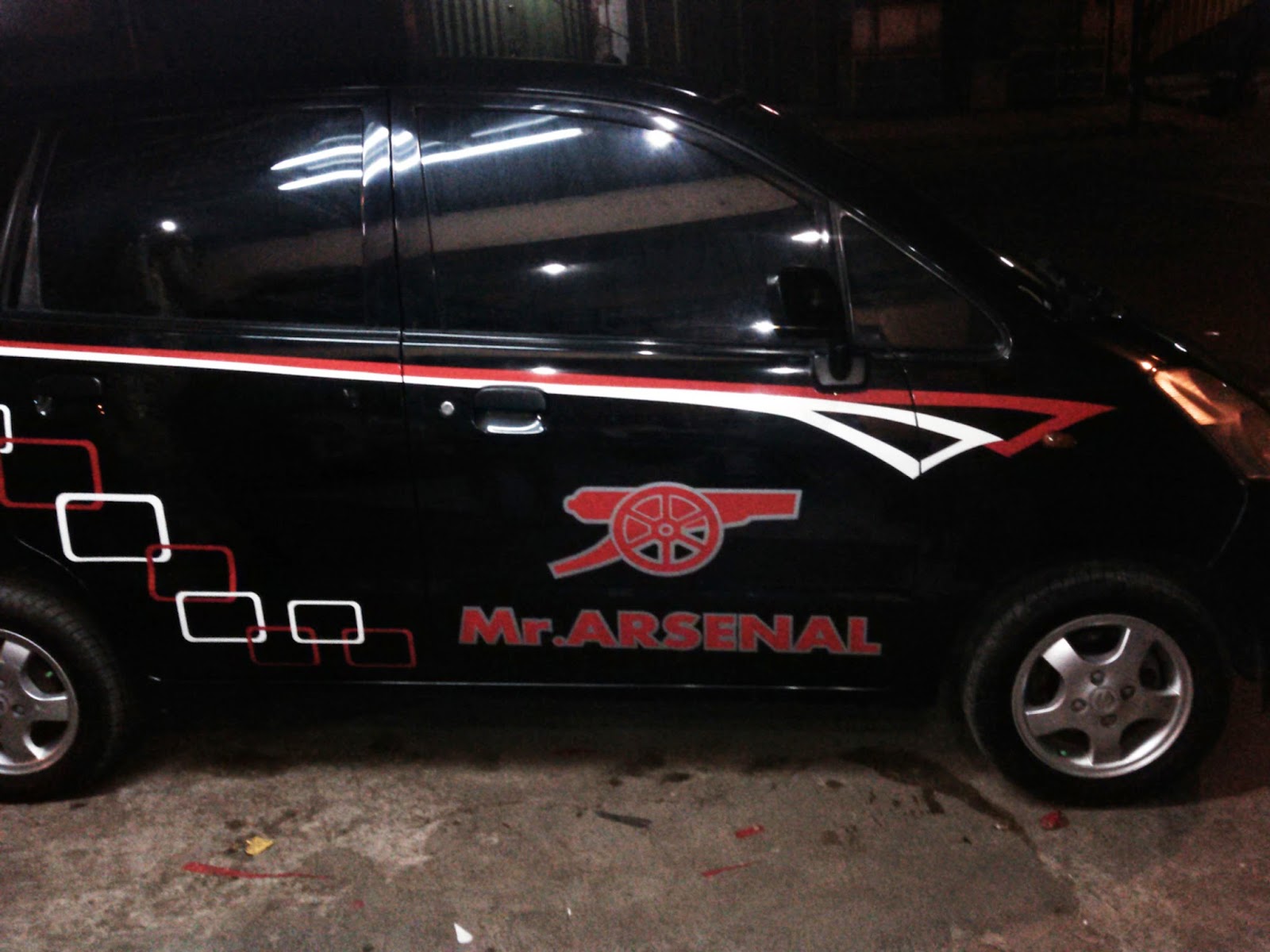 Top Cutting Sticker Mobil Xenia Hitam | Modifikasi Mobil